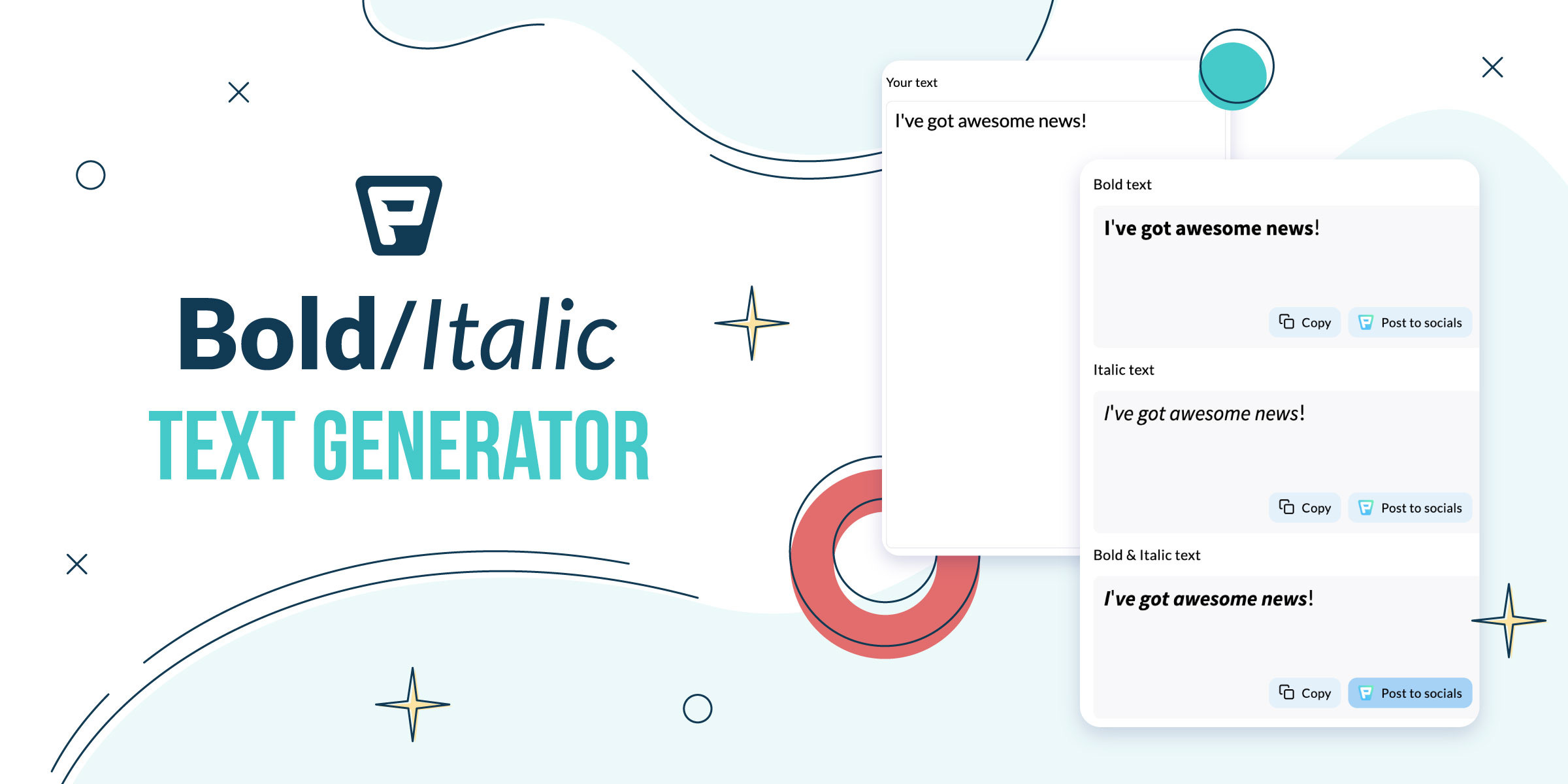 Bold & Italic Text Generator | Free Tool by Publer