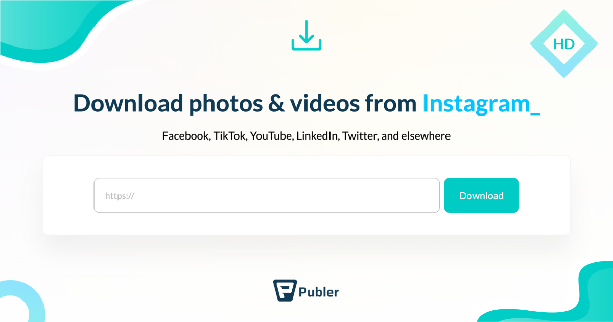Social Media Photo & Video Downloader | Free Tool by Publer