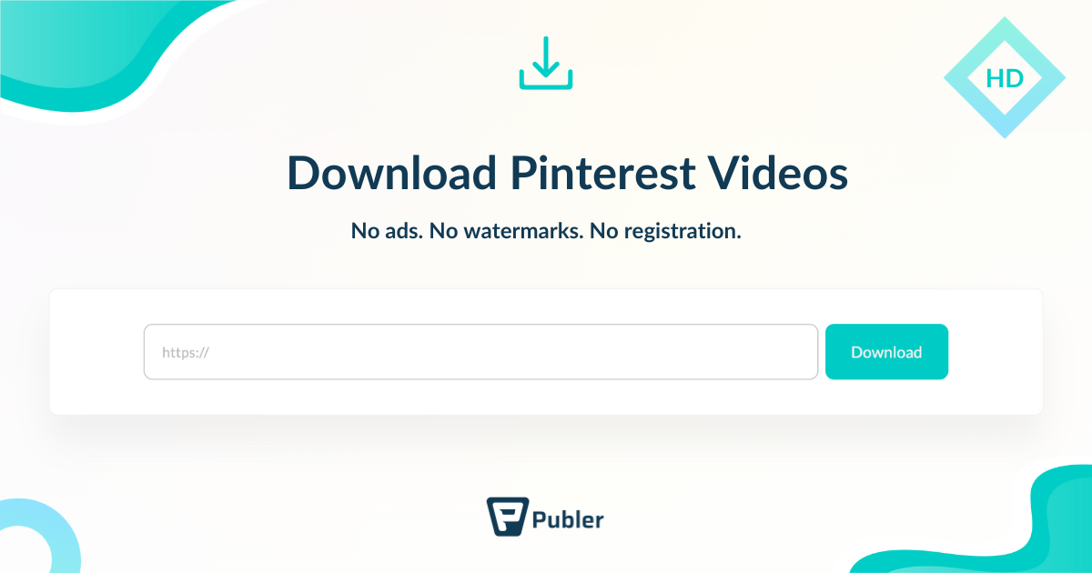 Scarica video Pinterest in HD | Strumento gratuito Publer
