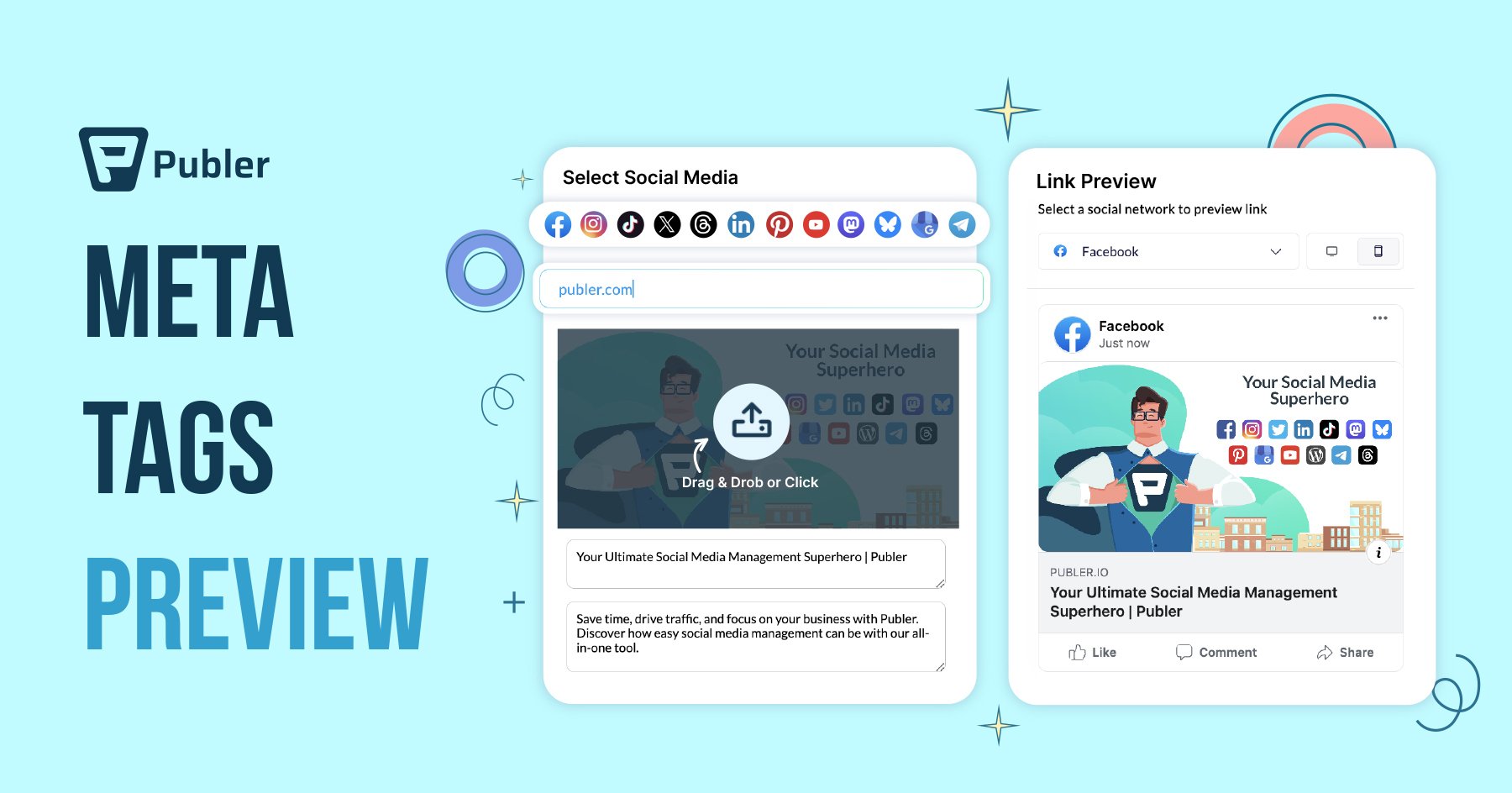 Preview Meta Tags For Social Media | Free Tool by Publer